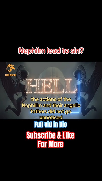 The Nephilim Lead To The Great Flood Youtube