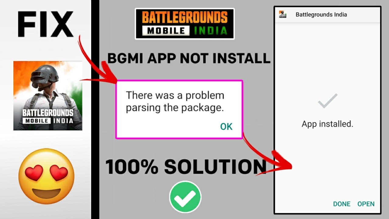 How To Fix Battlegrounds Mobile India There Was A Problem Parsing Package 100% Solution | #bgmi ...