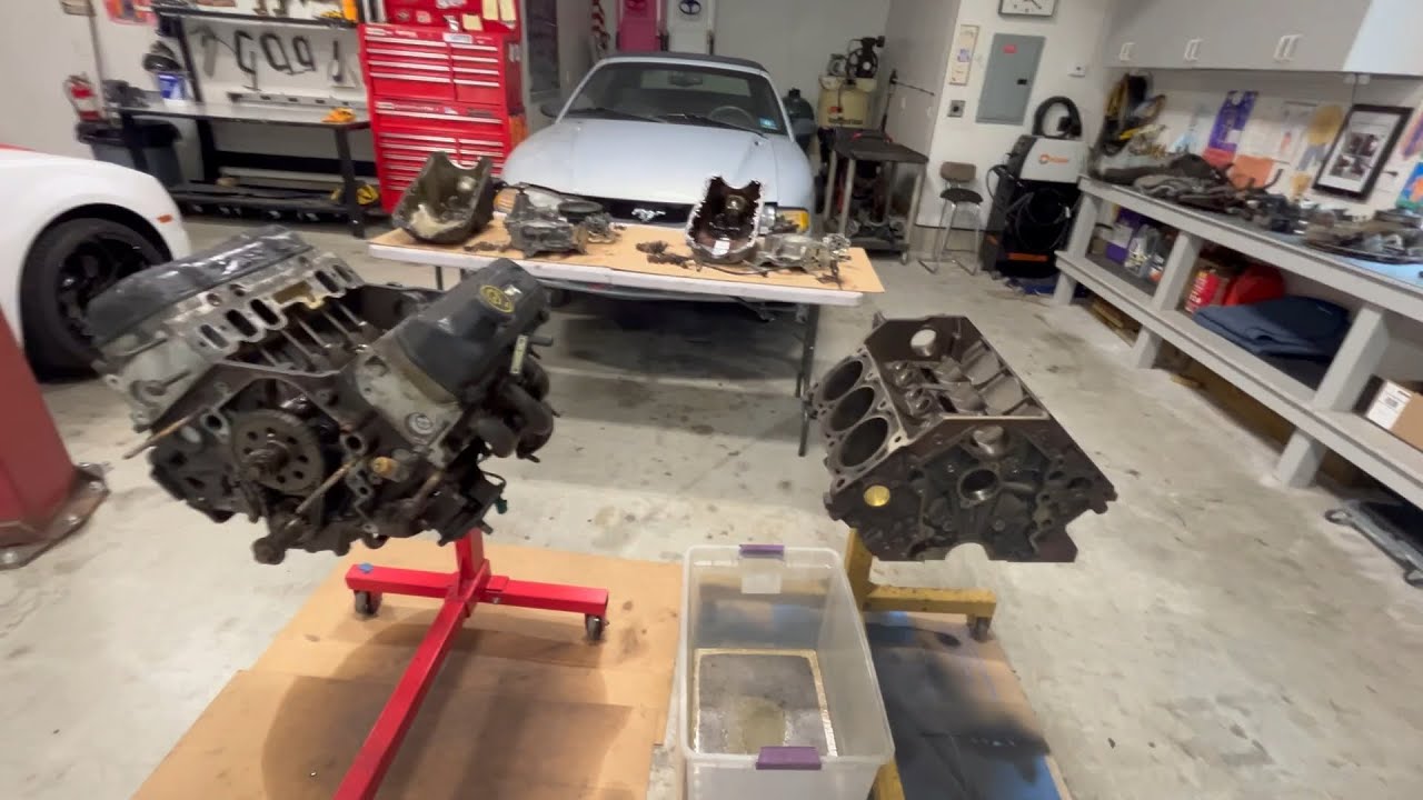 DIY ENGINE REBUILD MUSTANG 3.8 SN 95 - YouTube