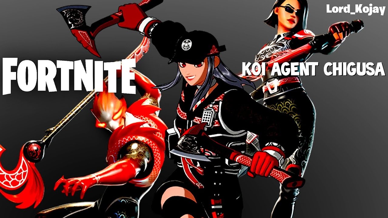 Fortnite Koi Agent Chigusa Character Skin Gameplay Youtube