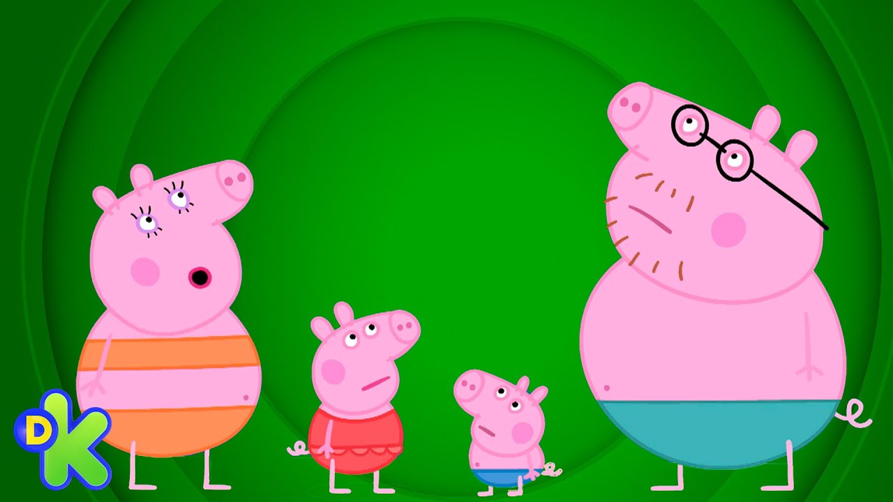 Peppa e sua família se divertem nas poças de lama | Peppa Pig ...