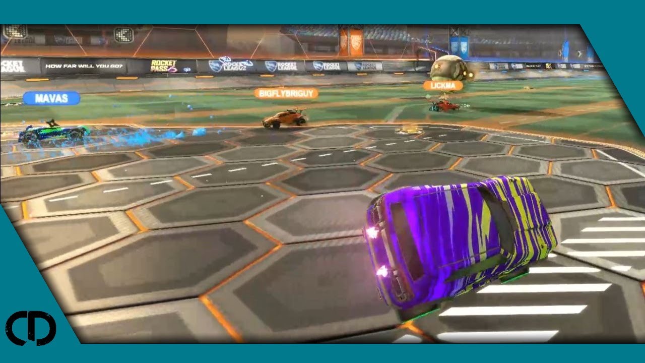 Rocket League: Full Court Slidy block - YouTube
