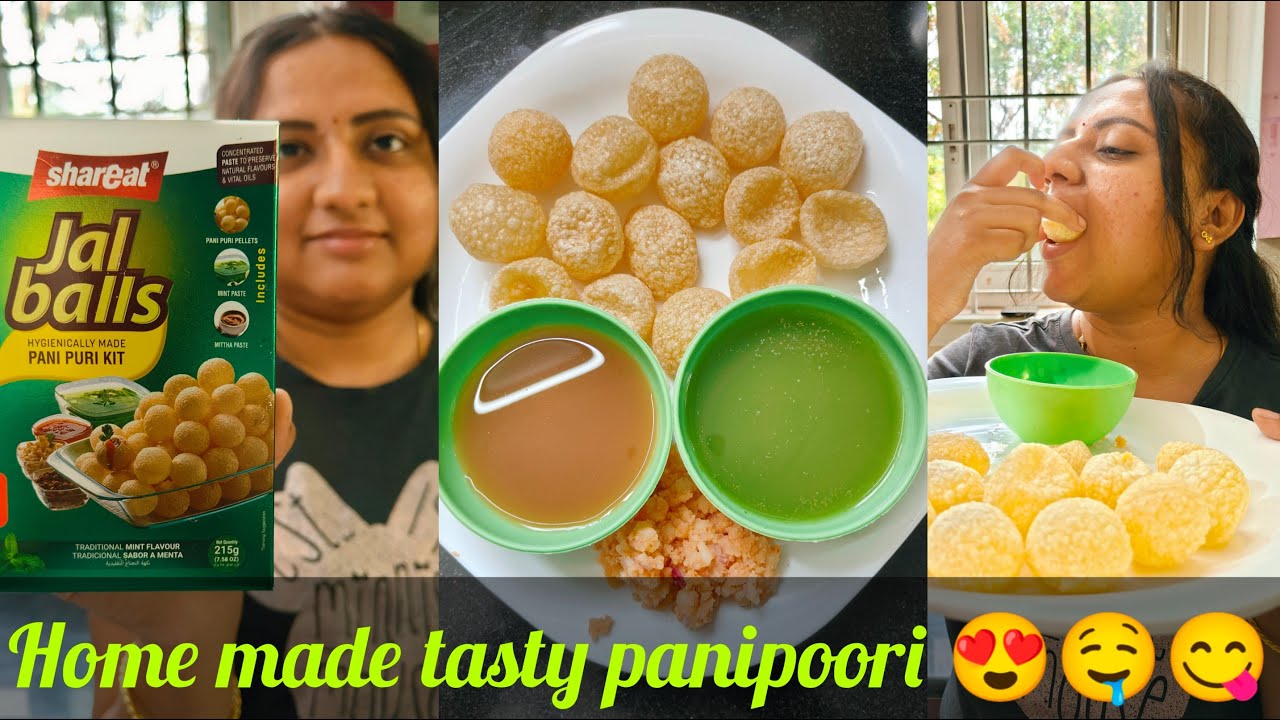 Home made tasty Pani Poori🍲 | Evening Snacks| - Karthik With Dharshini ...