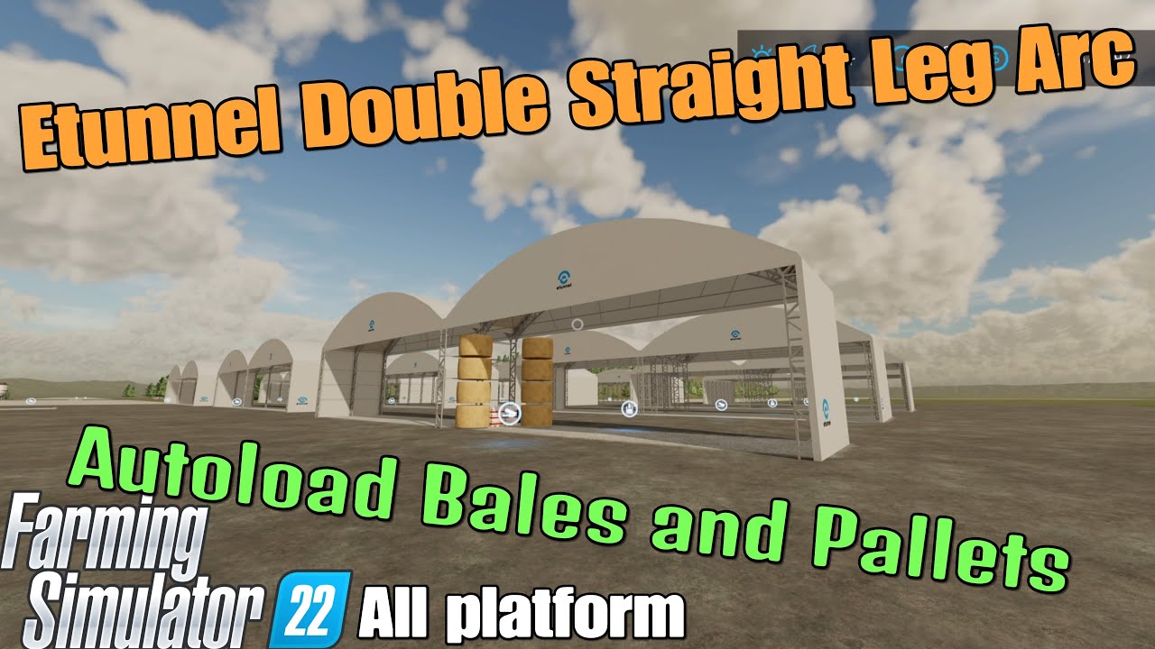 Etunnel Double Straight Leg Arc. / FS22 mod for all platforms - YouTube