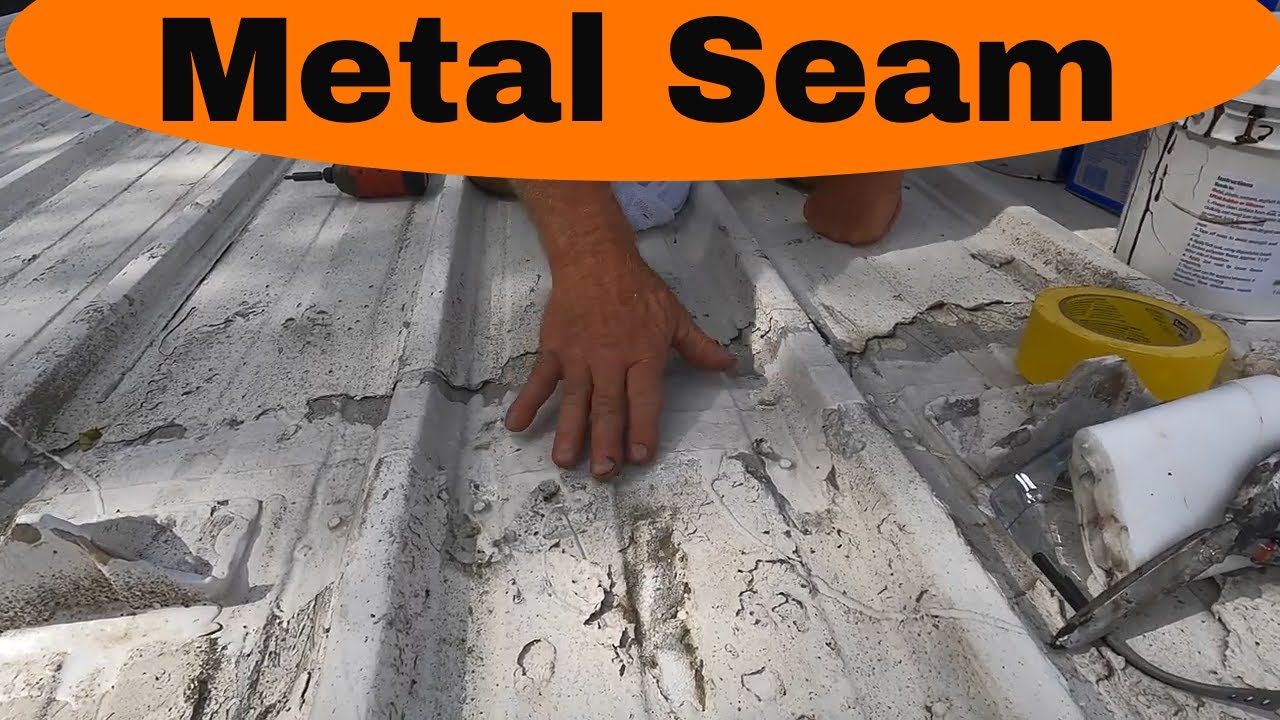 METAL ROOF Seam Leak DIY Repair. Fix seam leaks permanent with Turbo ...