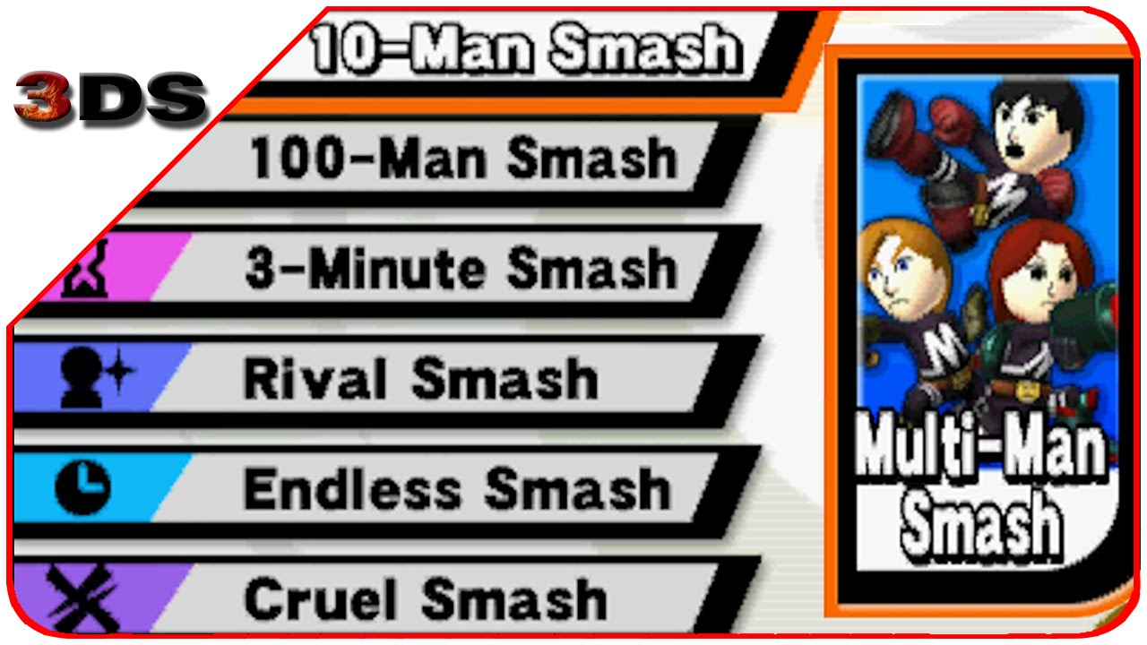 Super Smash Bros. for 3DS - Multi-Man Smash - YouTube
