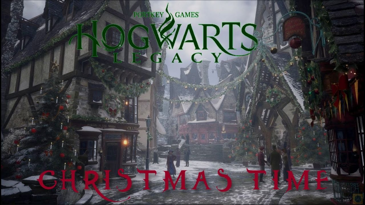 Hogwarts Legacy - Christmas time - Harry Potter music + ambient sounds ...