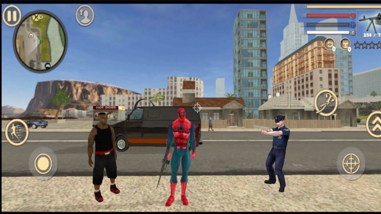 Spider Rope Hero Vice Town Fun At NY City Army Base #19 - Android ...
