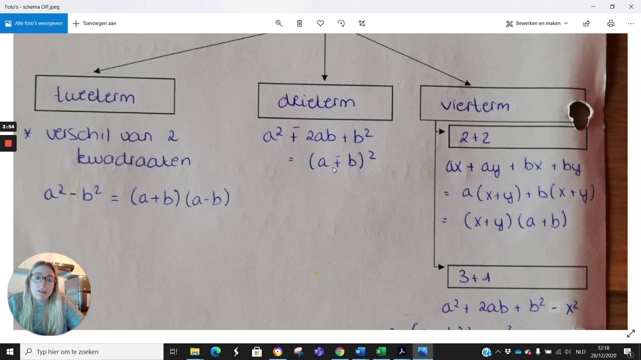 Ontbinden in factoren: stappenplan. - YouTube