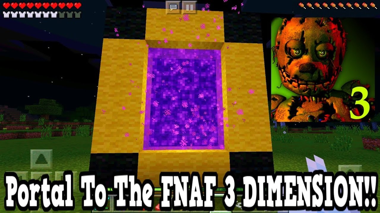 Minecraft Pe - Portal To The FNAF 3 DIMENSION - Mcpe Portal To The five ...