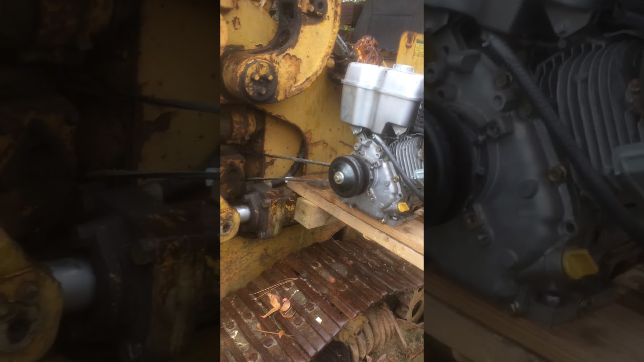 Caterpillar 955c 12a starting rig - YouTube