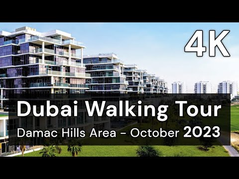 Dubai Walking Tour 4K - October 2023 - Damac Hills Area - YouTube