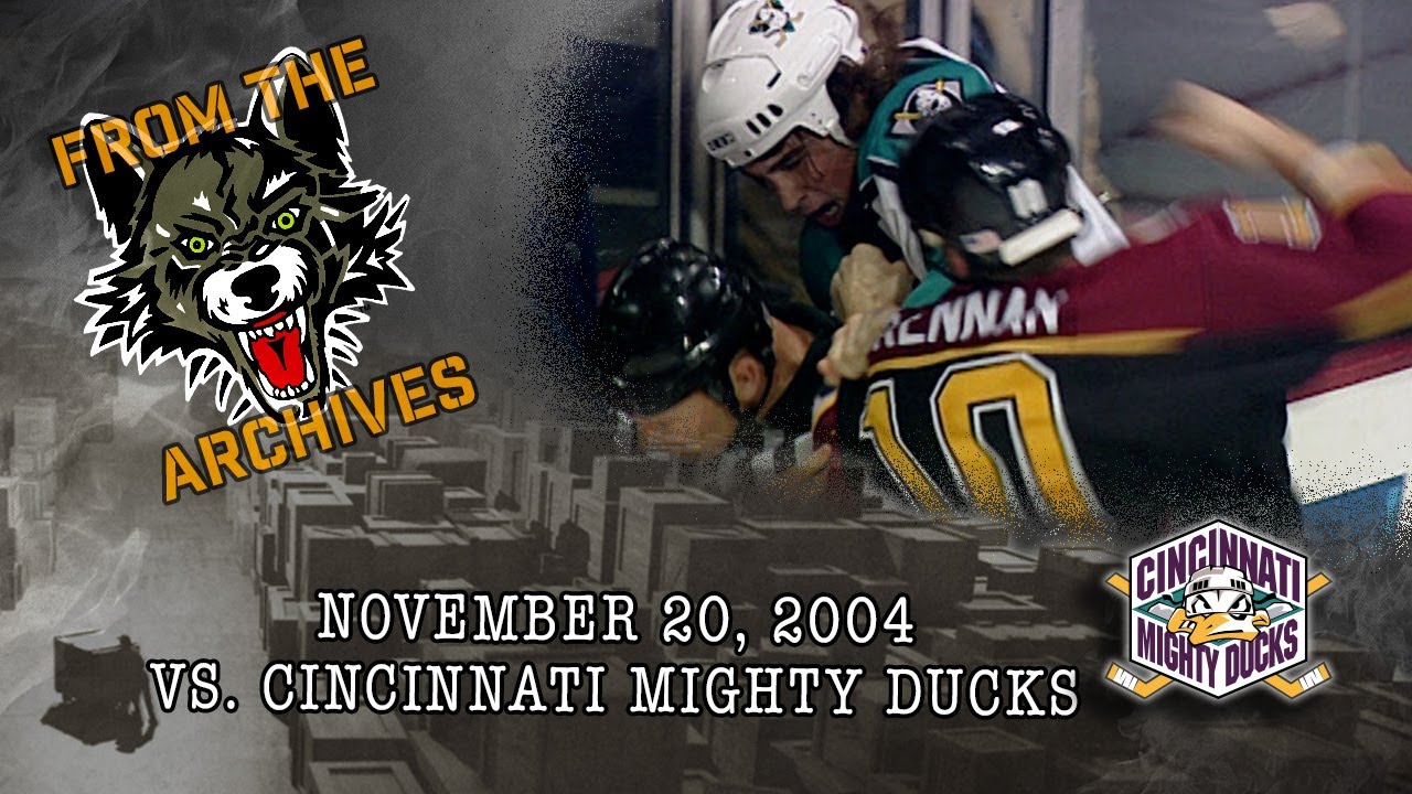 FROM THE ARCHIVES: November 20, 2004 Chicago Wolves vs. Cincinnati ...