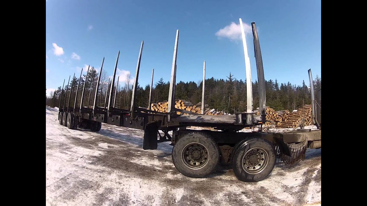 2015 Manac 48' Tapered Frame 5tier Log Trailer - YouTube