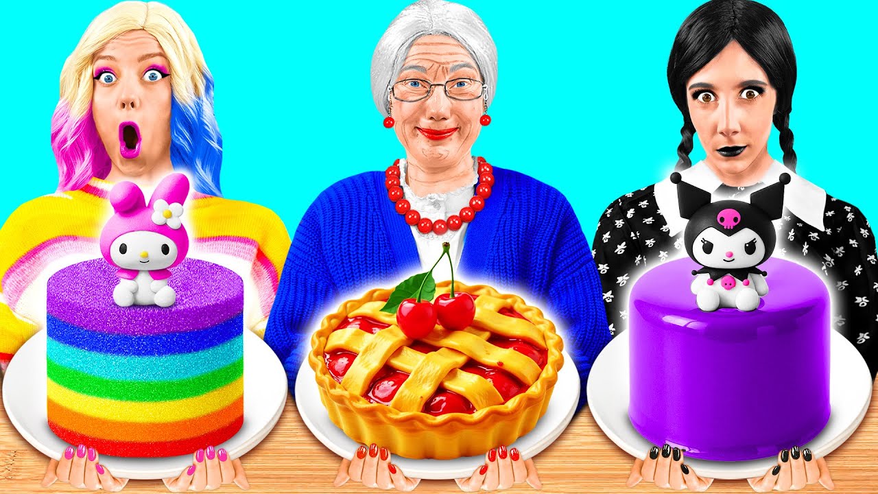 Wednesday vs Grandma Cooking Challenge | Awesome Culinary Recipes by ...