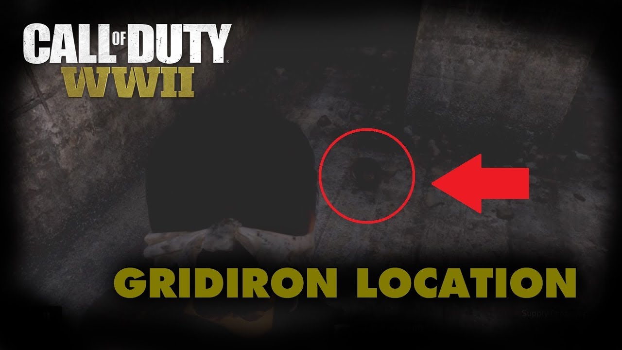 Call of Duty: WWII - Gridiron Location! [Operations Bunker] - YouTube