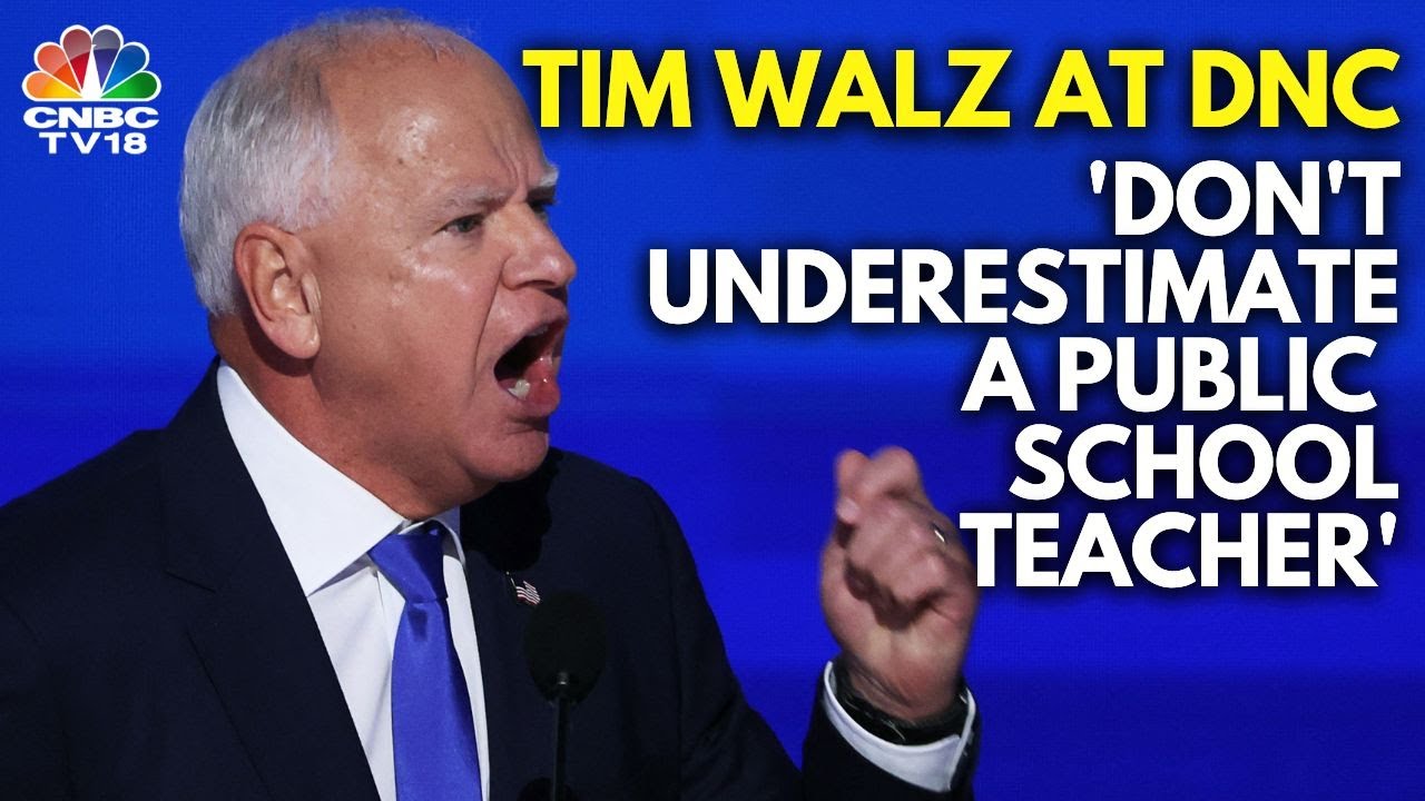 Day 3 At DNC | Tim Walz Rallies Democrats With A Pep Talk | Democratic ...