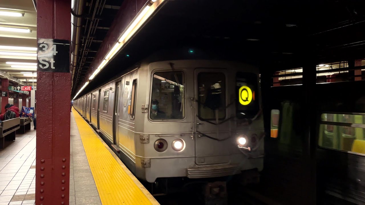 MTA New York City Subway : Coney Island Bound R46 Q Train @ 34th Street ...