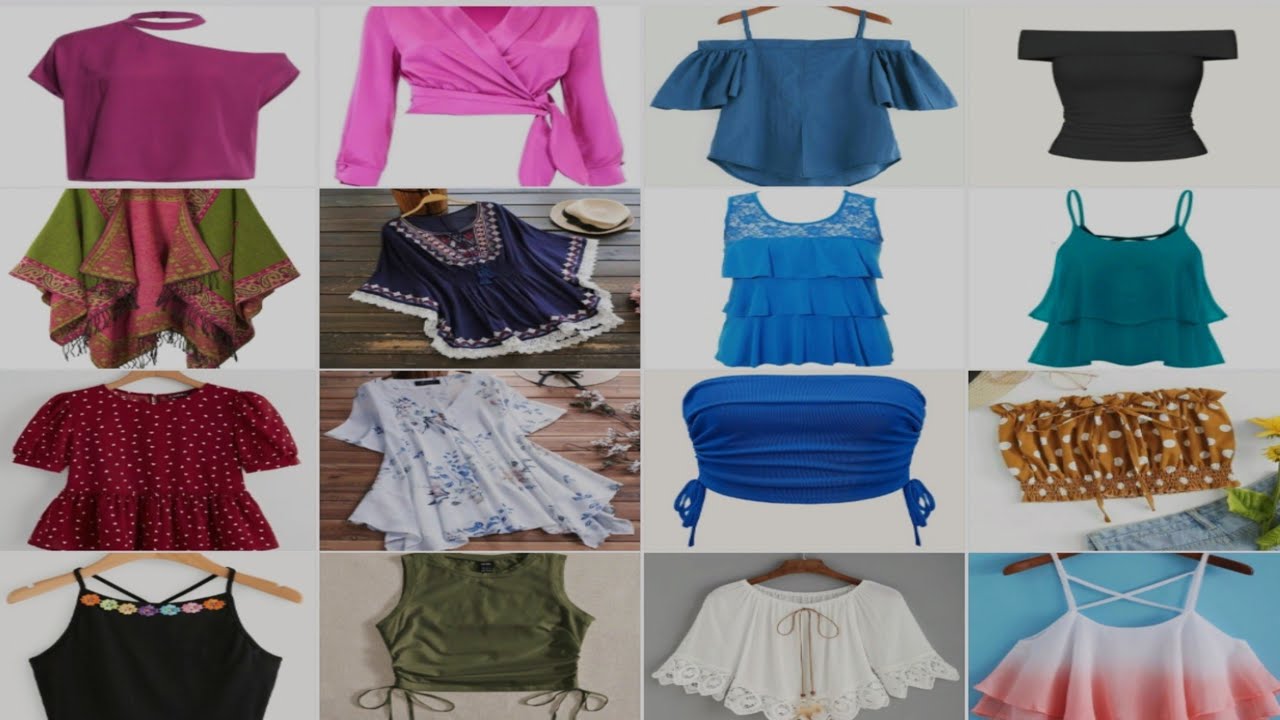 Different types of Tops with their names - YouTube