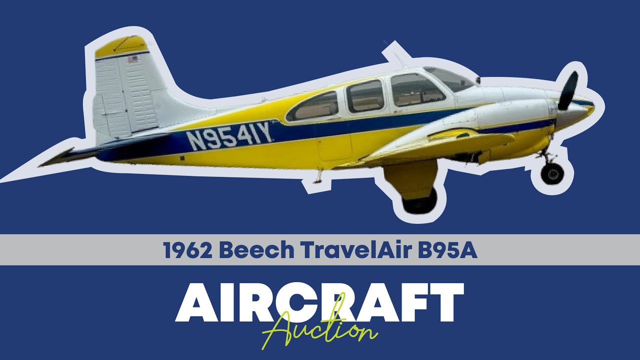 1962 Beech TravelAir B95A // NO RESERVE AUCTION // N9541Y ** Online ...