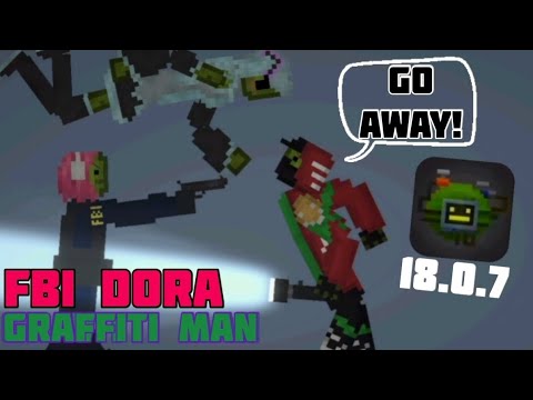 FBI Dora VS Graffiti Man In Melon Playground 18.0.7 - YouTube