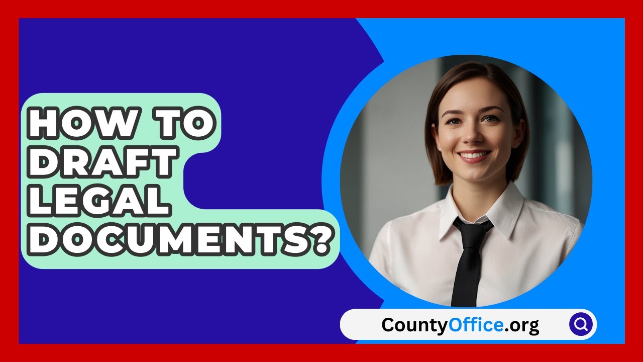 How To Draft Legal Documents? - CountyOffice.org - YouTube
