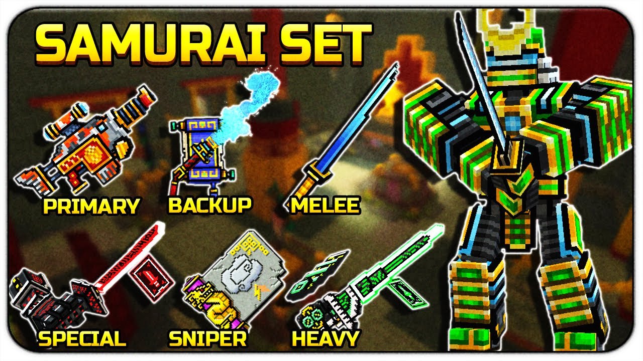 Pixel Gun 3D - Samurai Set - YouTube