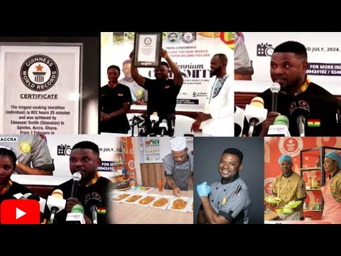 Great news hit Ghana as chef smith has been approved by GWR for the ...