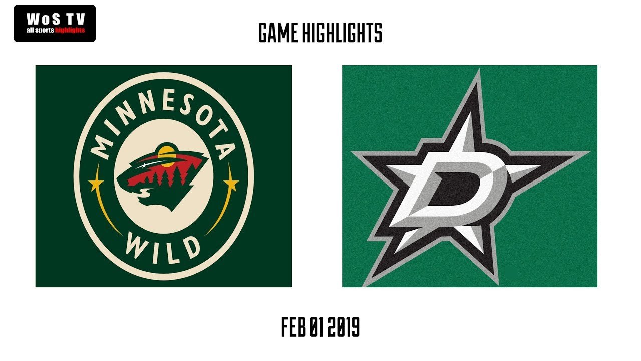 NHL Highlights Minnesota Wild vs Dallas Stars Feb 1, 2019 - YouTube