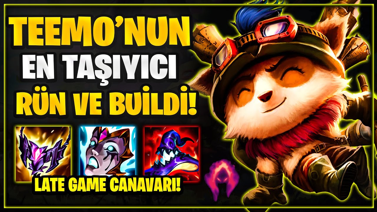 LATE GAME CANAVARI TEEMO!! | BU RÜN VE BUİLD MAÇ TAŞIYOR! | EUW RANK ...