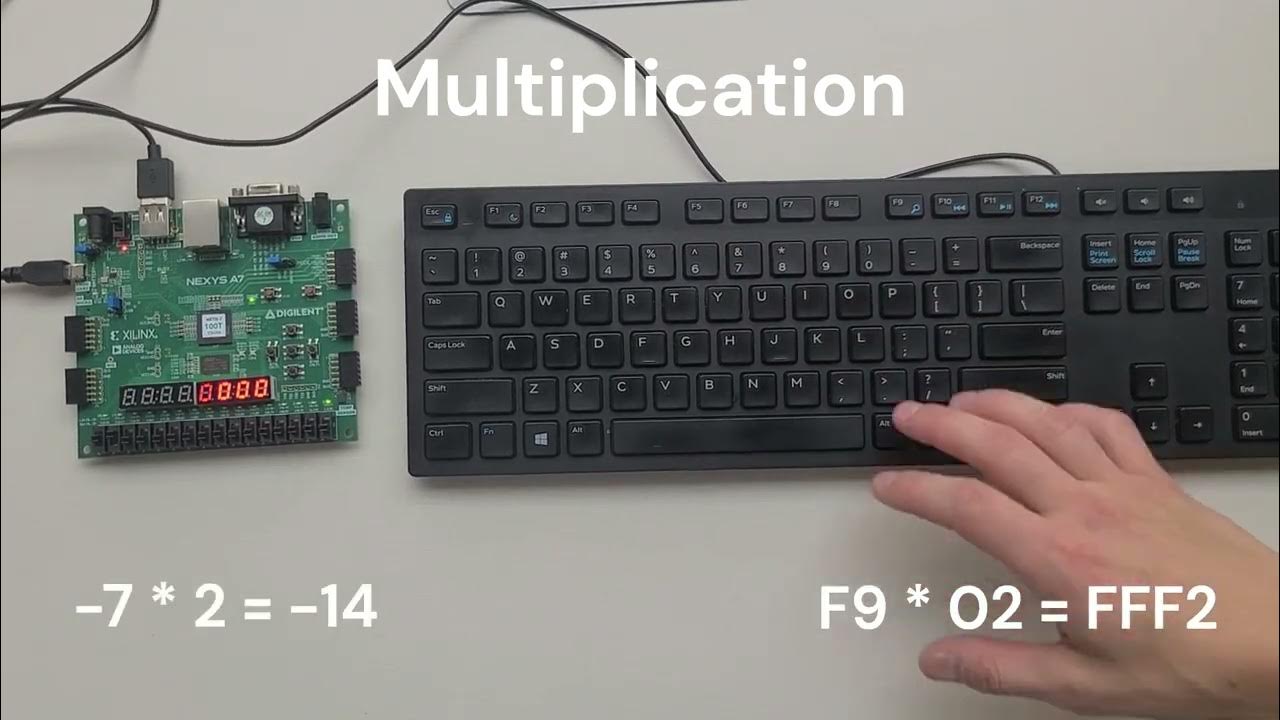 8-Bit Signed Calculator with Keyboard Input and Hexadecimal Display ...
