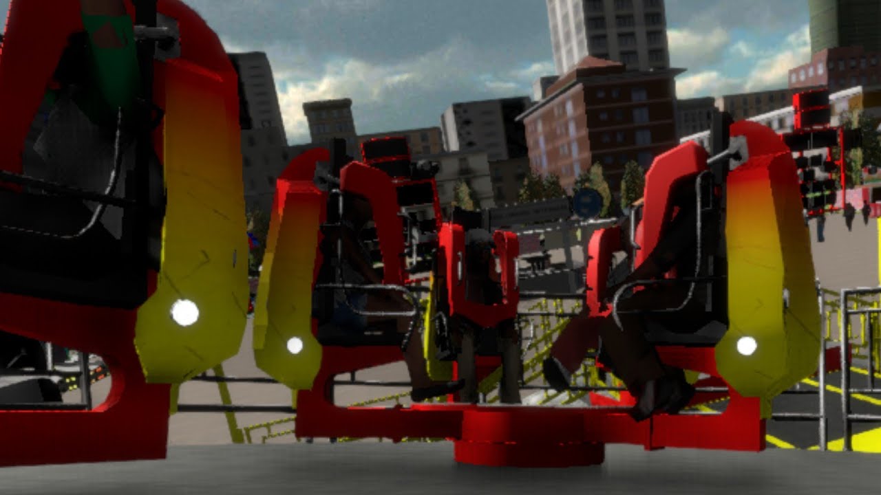 Funfair Ride Simulator 4 Danger Zone (The Reactor) onride FRS4 - YouTube
