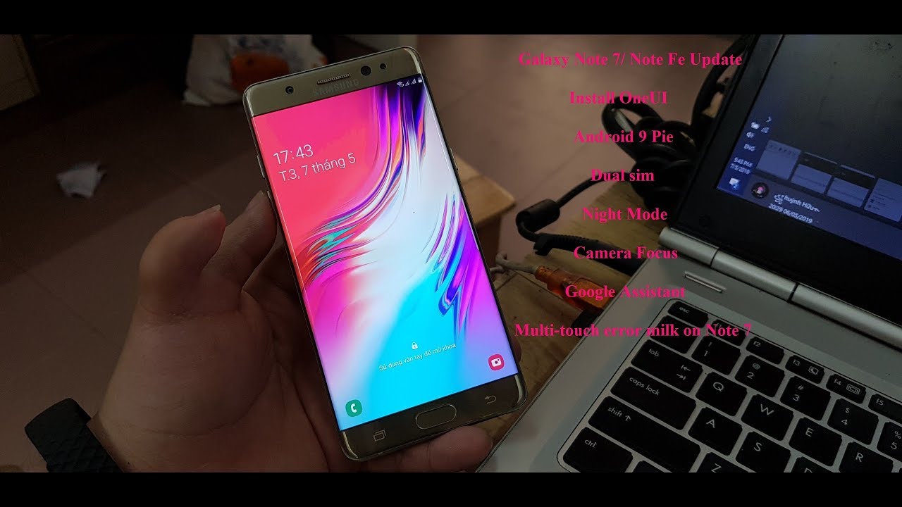 Installing Android 9 Pie for Samsung Galaxy Note 7/FE [SuperFast9 H5 ...