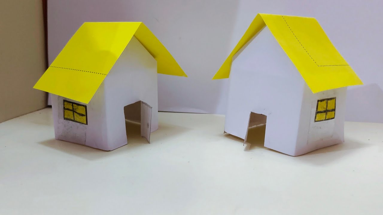 How To Make Paper House ll Paper Craft Easy ll Paper Craft - YouTube
