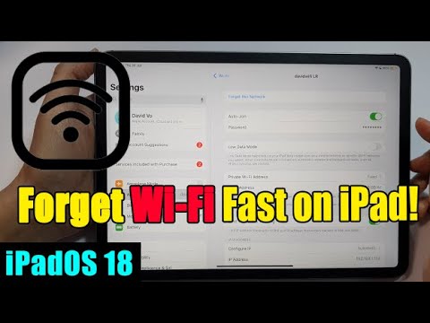 iPad/iPad Pro: How to Forget a Wi-Fi Network Instantly (iPadOS 18 ...
