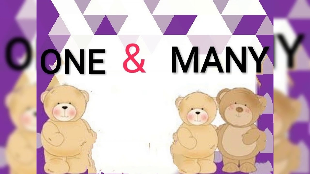 Maths - One and Many - Class 1. - YouTube