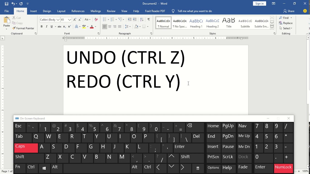 Keyboard 104 -Undo and Redu. - YouTube