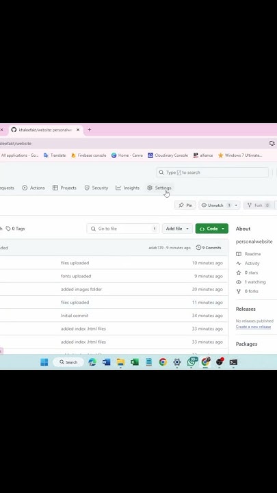 Github Deploy Project Website Using Github Youtube