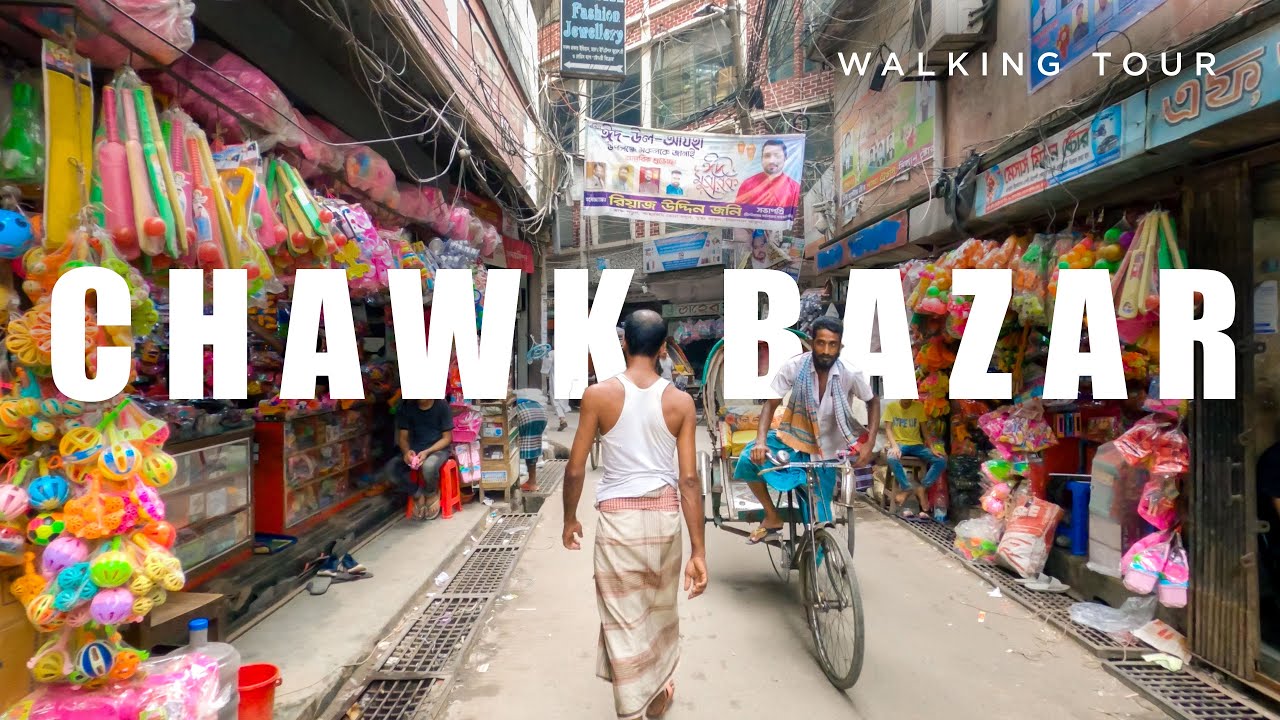 Chawk Bazar Walking Tour, Dhaka Bangladesh (4K) - YouTube