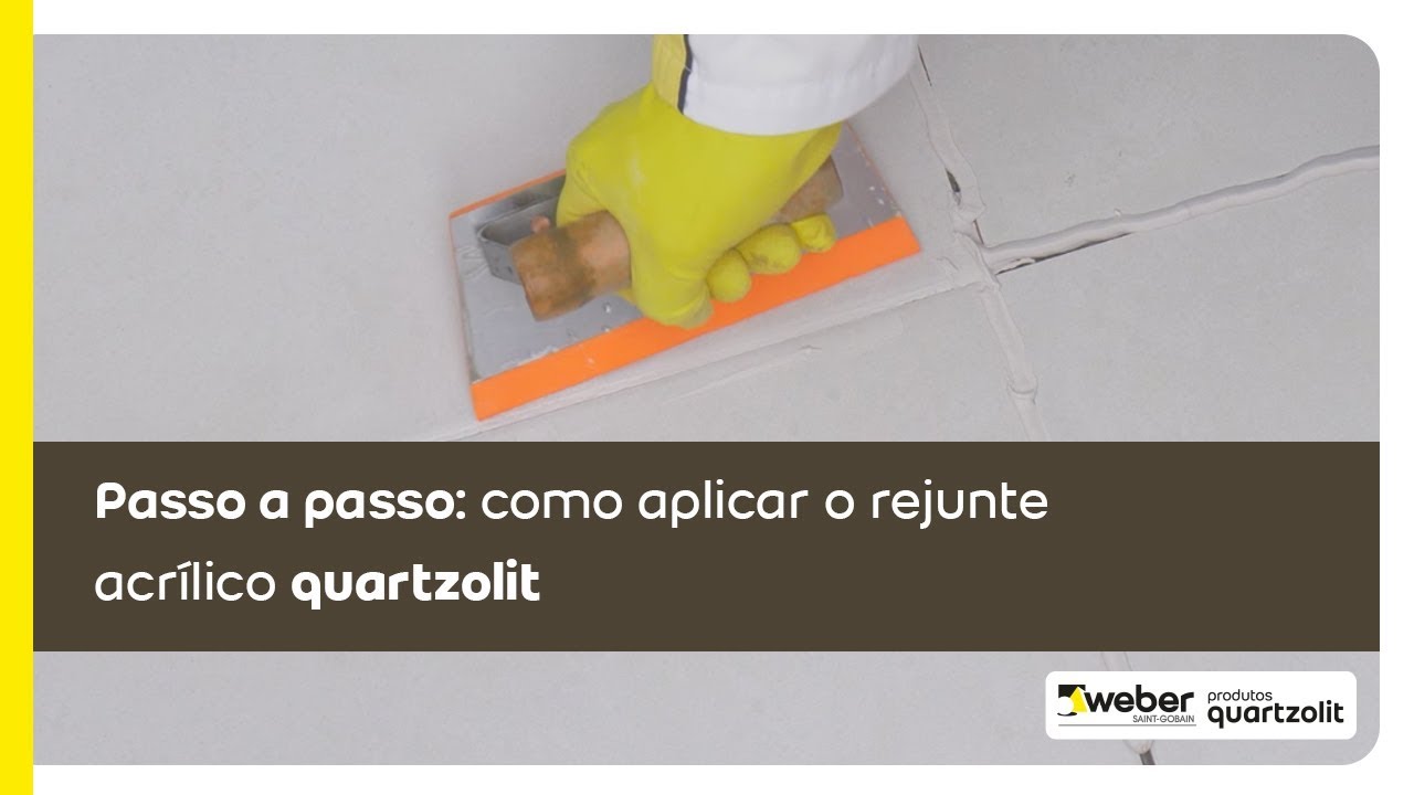 Passo a Passo | Como aplicar rejunte acrílico quartzolit - YouTube