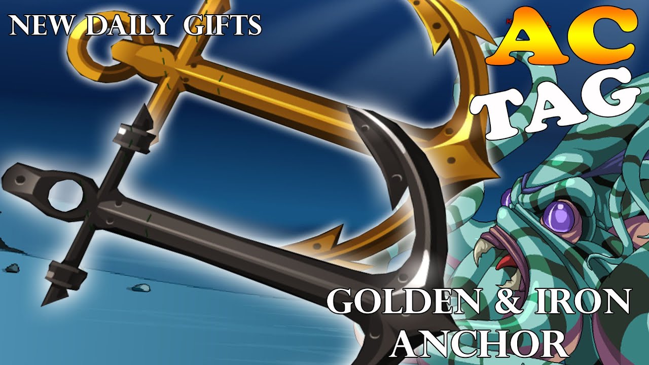 AQW NEW 4 RARE GOLDEN ANCHOR & 5 IRON ANCHOR l KATHOOL GIFTS /JOIN ...