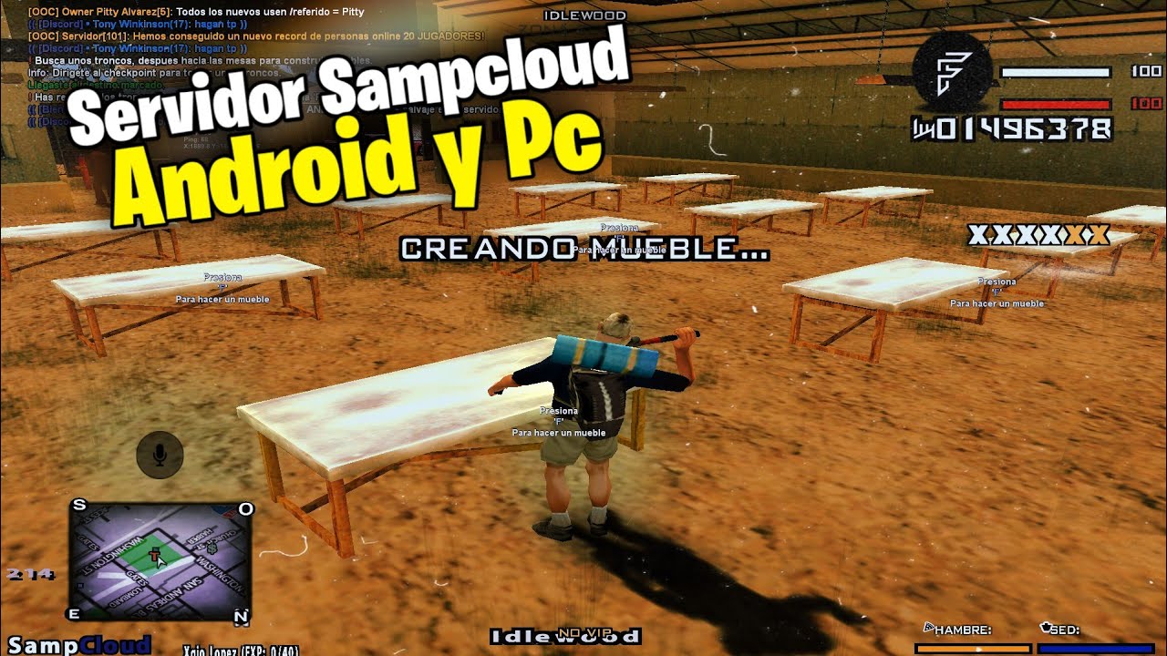 NUEVAMENTE SERVIDOR CON CHAT DE VOZ SAMPCLOUD GTA SAMP ANDROID Y PC ...