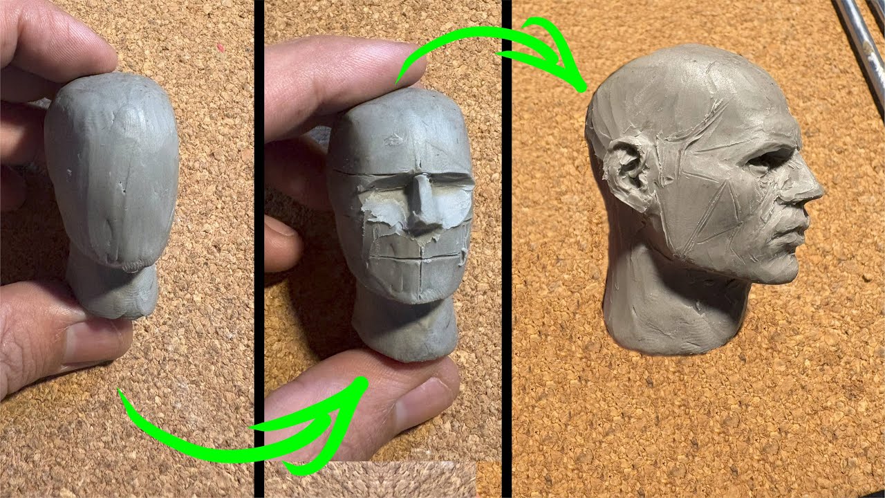 How to Sculpt a Portrait in Clay for Beginners - YouTube
