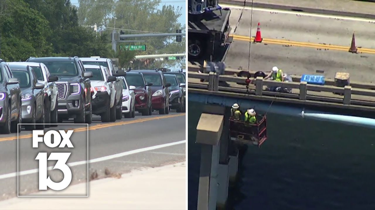 Water main repairs impact Anna Maria Island bridge - YouTube