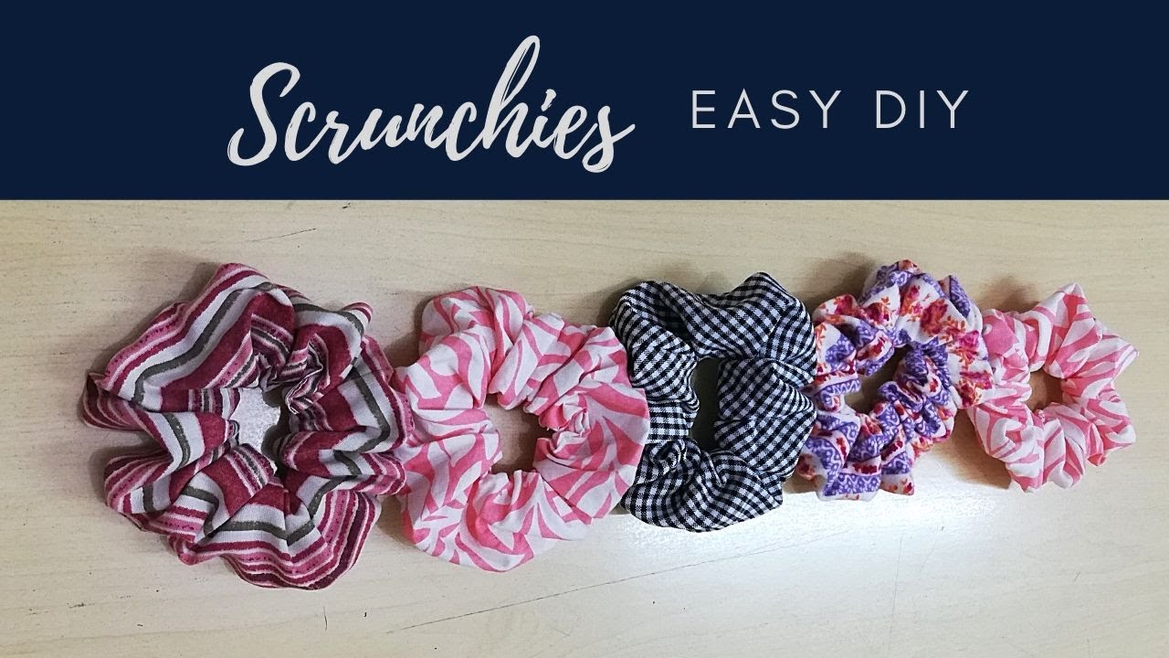 How To Make A Scrunchie #01 | Easy DIY Tutorial - YouTube