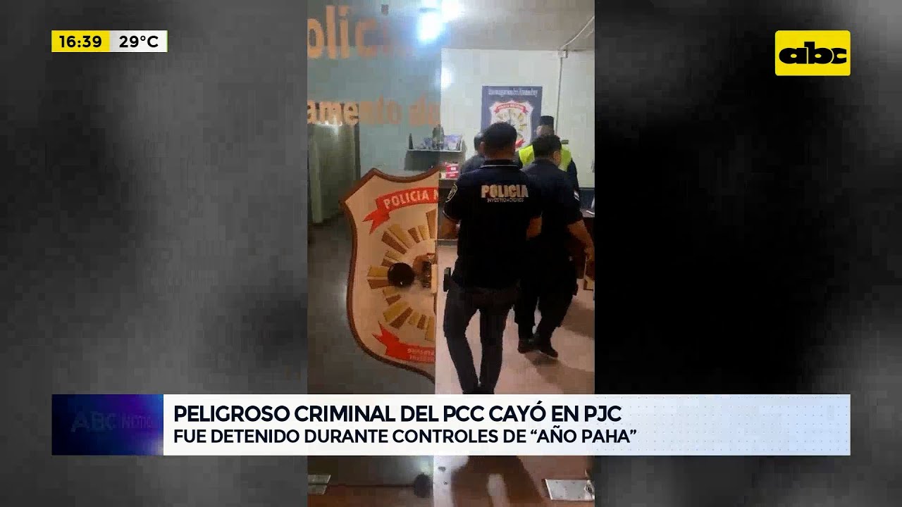 Peligroso criminal del PCC cayó en PJC - YouTube