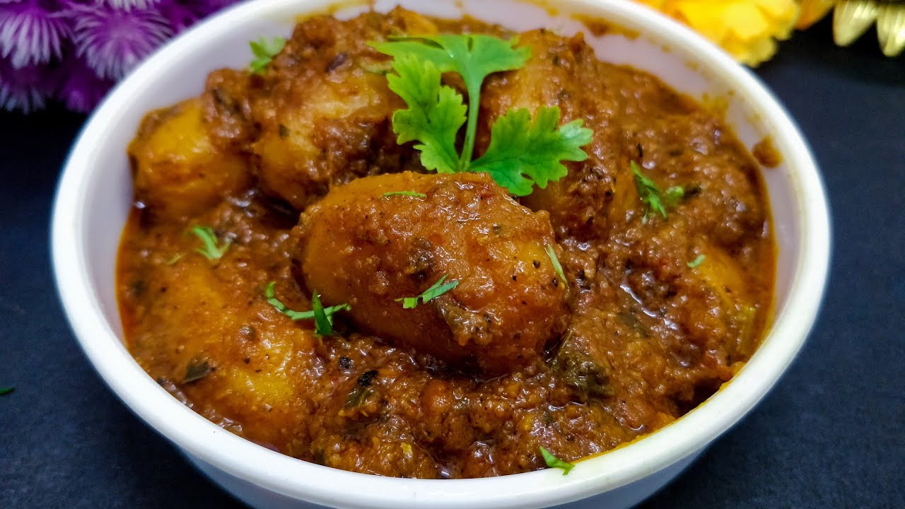 Dum aloo | aloo dum recipe | aloo ki sabji | alu dum | dhaba style dum ...