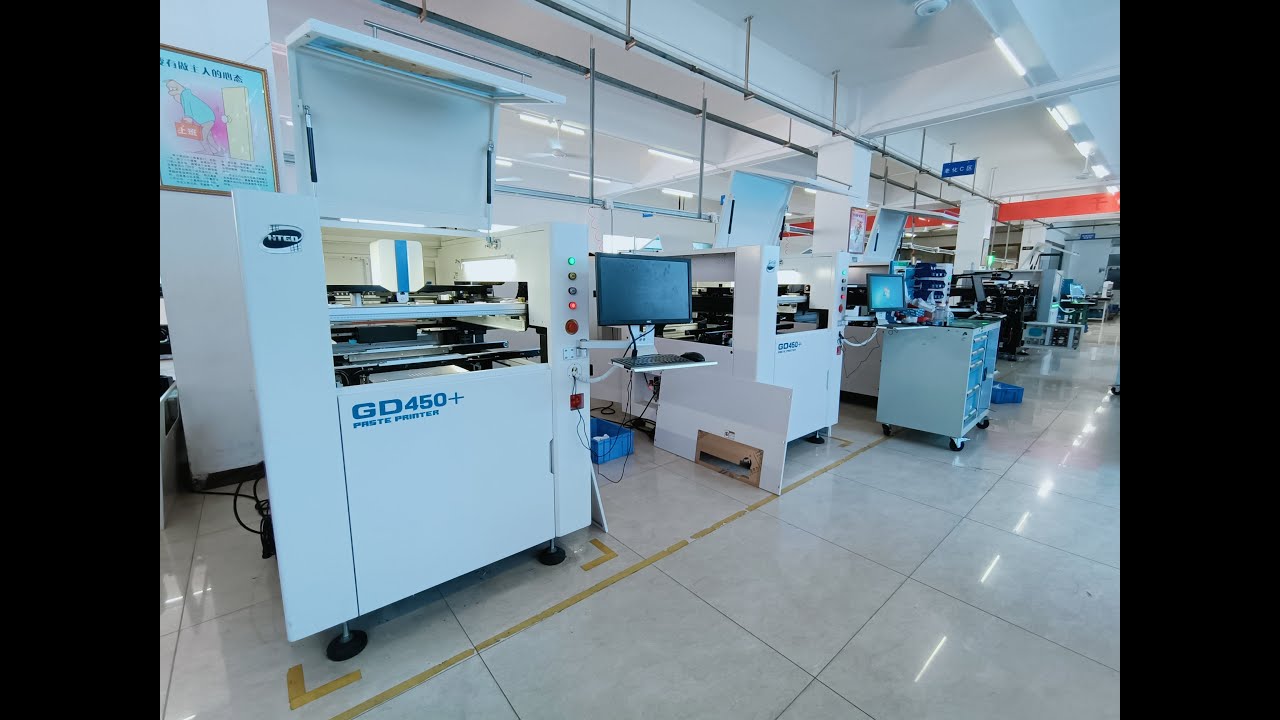 GDK factory SMT machinesolder paste printer and AOI and SPI and glue ...