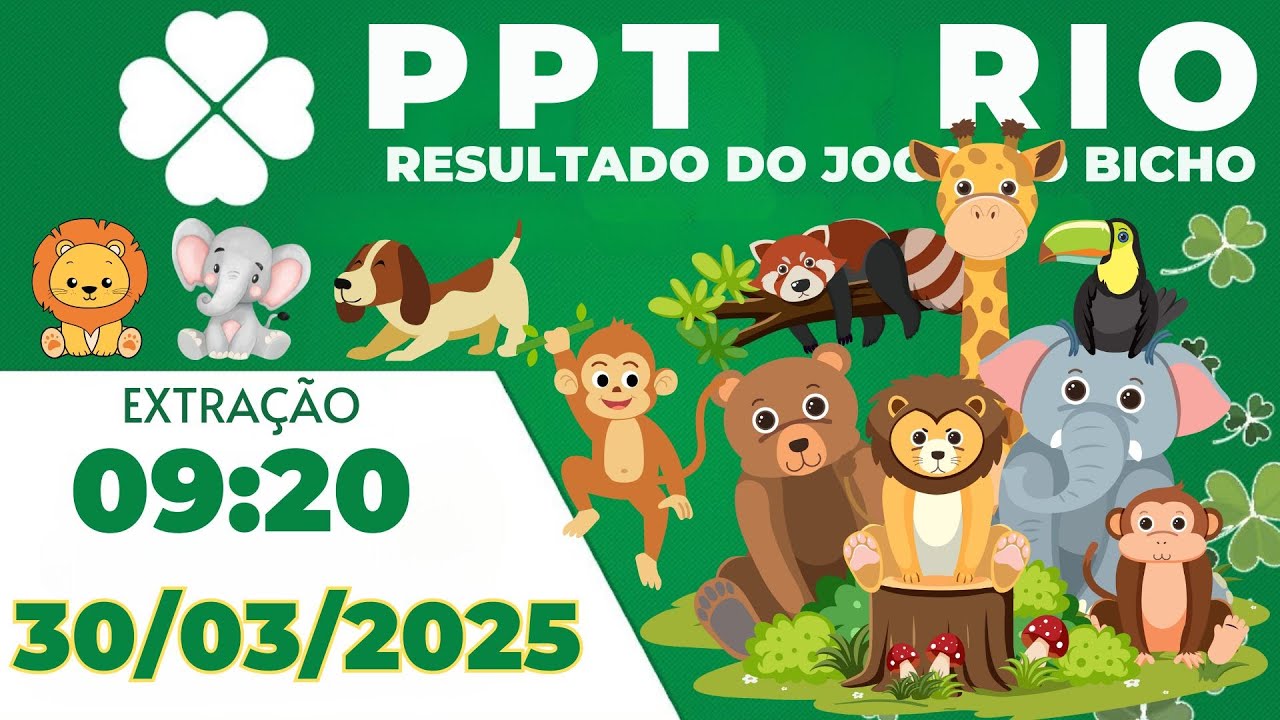 🍀 Resultados do jogo do bicho ao vivo PPT Rio 09:20 – Resultado do Jogo ...
