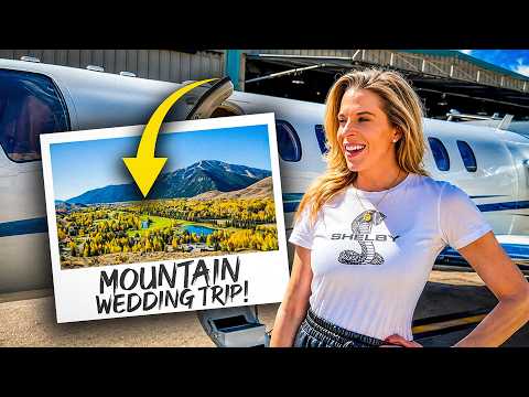 Husband Wife Team Fly To a Mountain Wedding | Private Jet Style